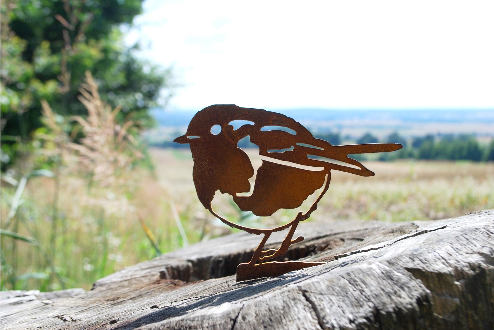 Robin Bird Metal Garden Decoration. Bird Metal Silhouette. - Etsy