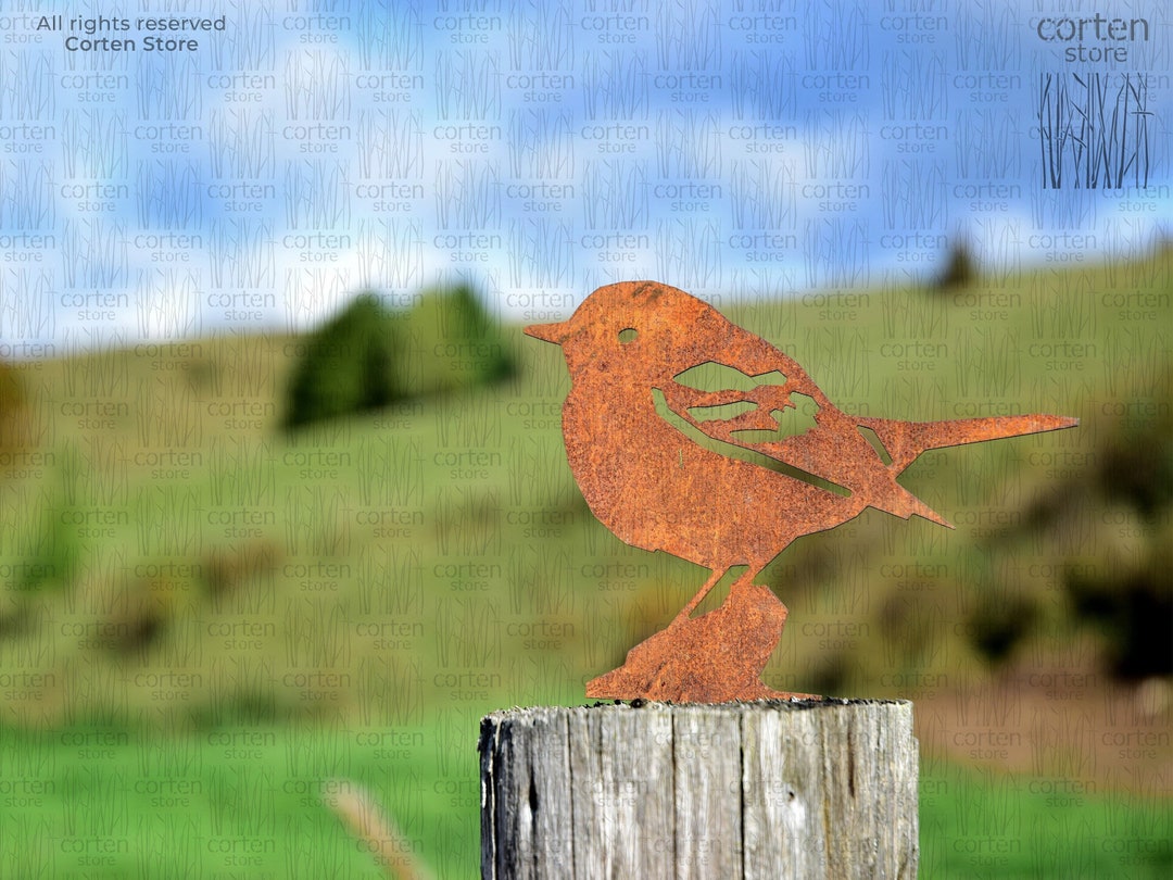 Yard Art Metal Bird. Garden Decor. Bird Silhouette. Garden Metal Art ...