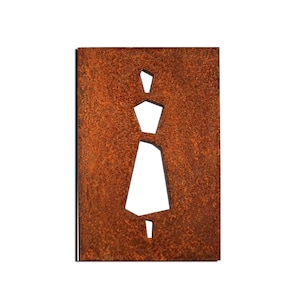 Toilet Metal Signs. WC Symbols Corten. Industrial Toilet Sign. Rusty ...
