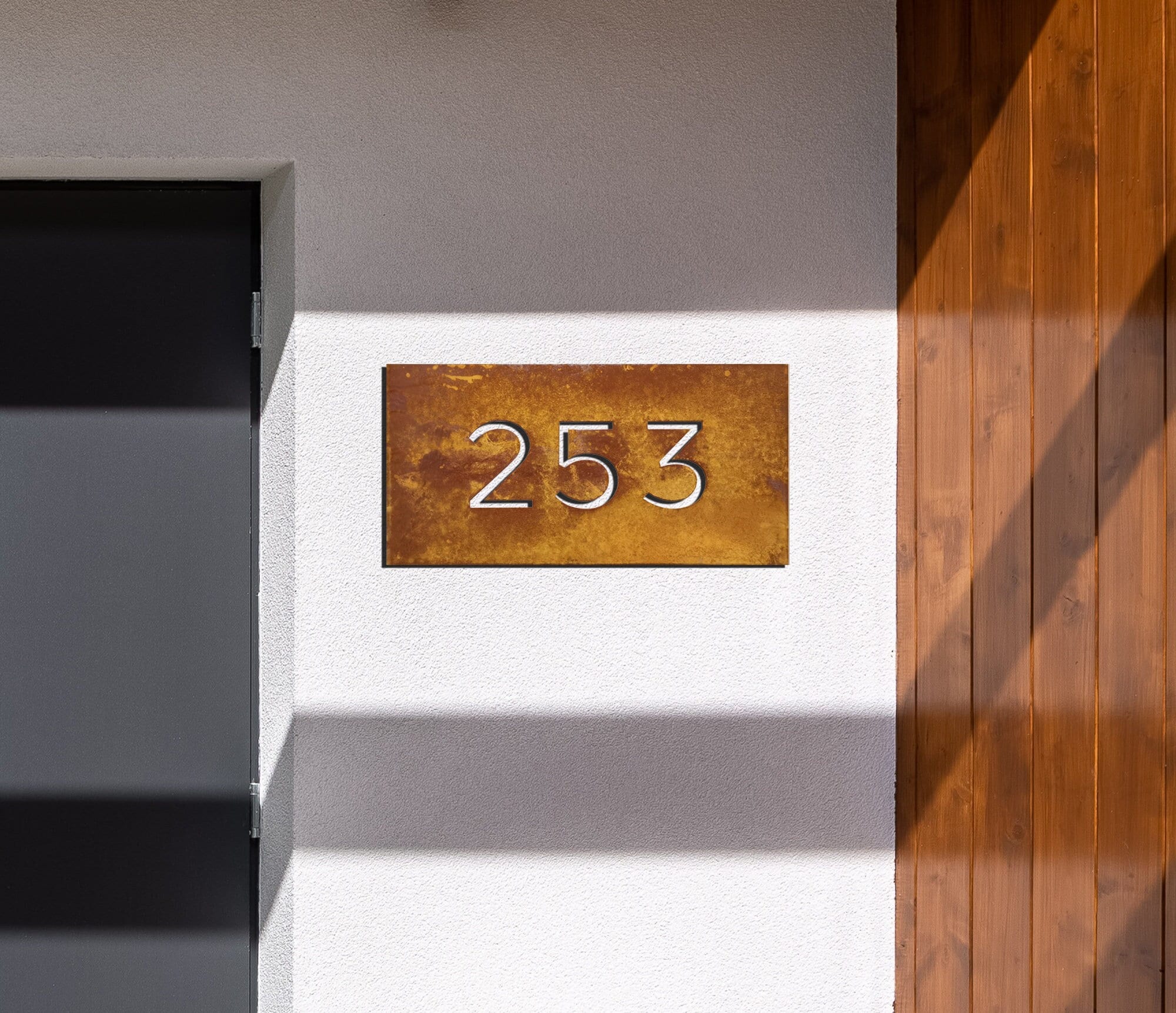 Custom Corten Sign. House Number Metal. Personalized Outdoor - Etsy