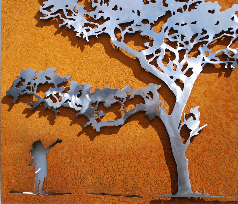Tree of Life Corten Home Decor. Rusty Industrial Wall Art - Etsy