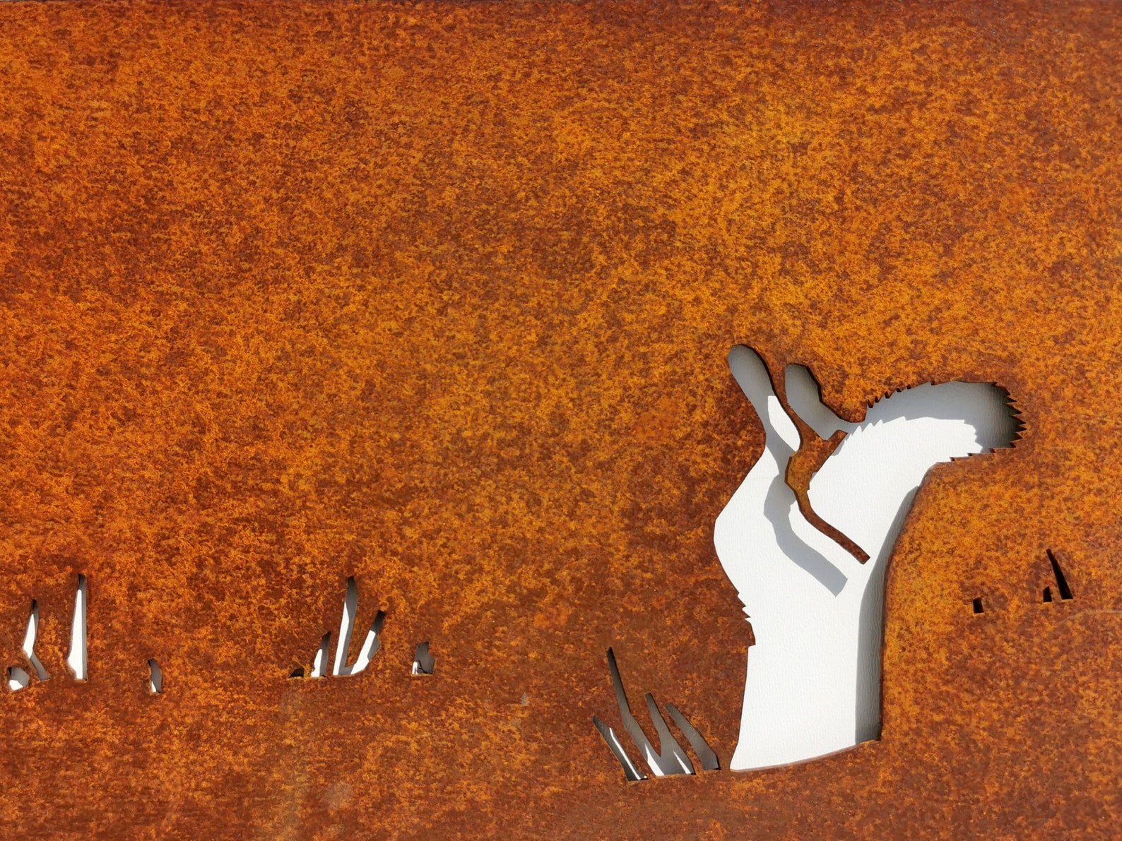 Wall Art Metal Fox. Wall Decor Fox Silhouette. Industrial Home - Etsy