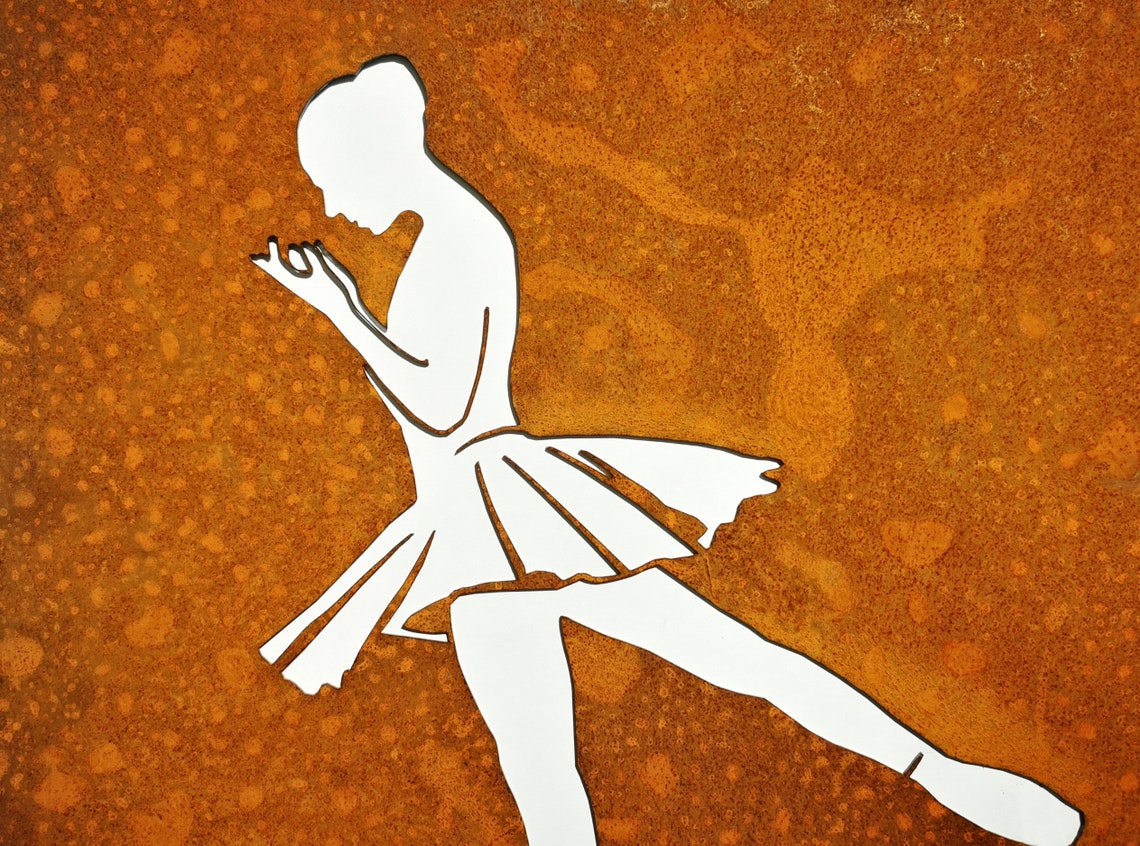 Metal Wall Art. Ballet Dancer. Ballet Wall Decor. Industrial - Etsy