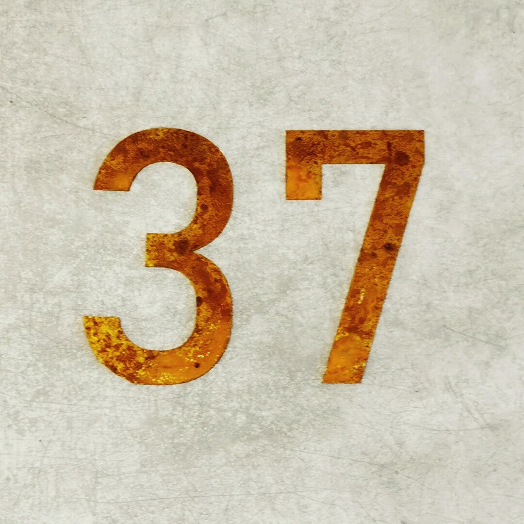 House Numbers, Custom Metal Numbers, House Sign, Corten Numbers ...