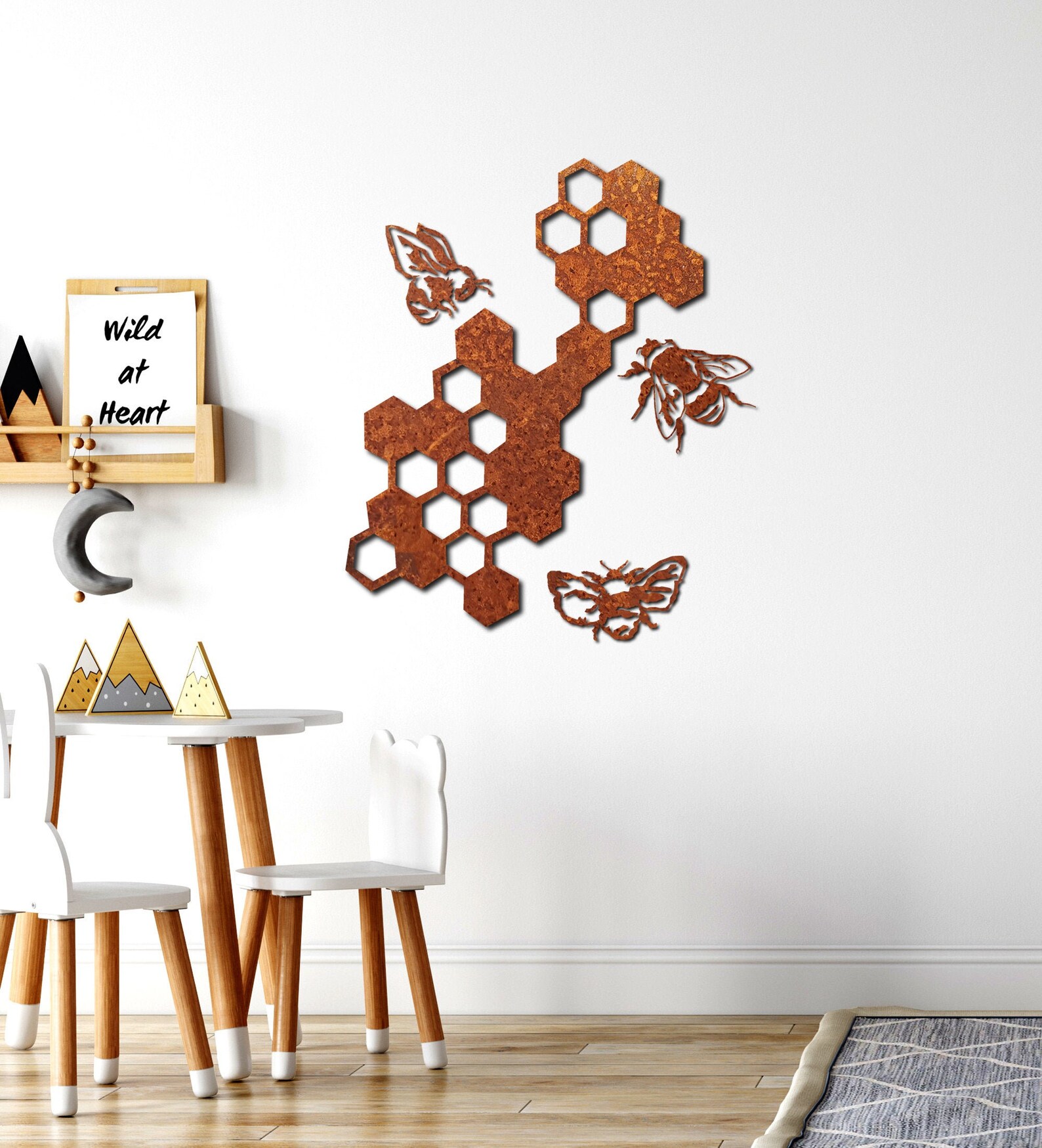 Bees Wall Art. Metal Wall Decor With Bees. Honeybees. Bees on - Etsy