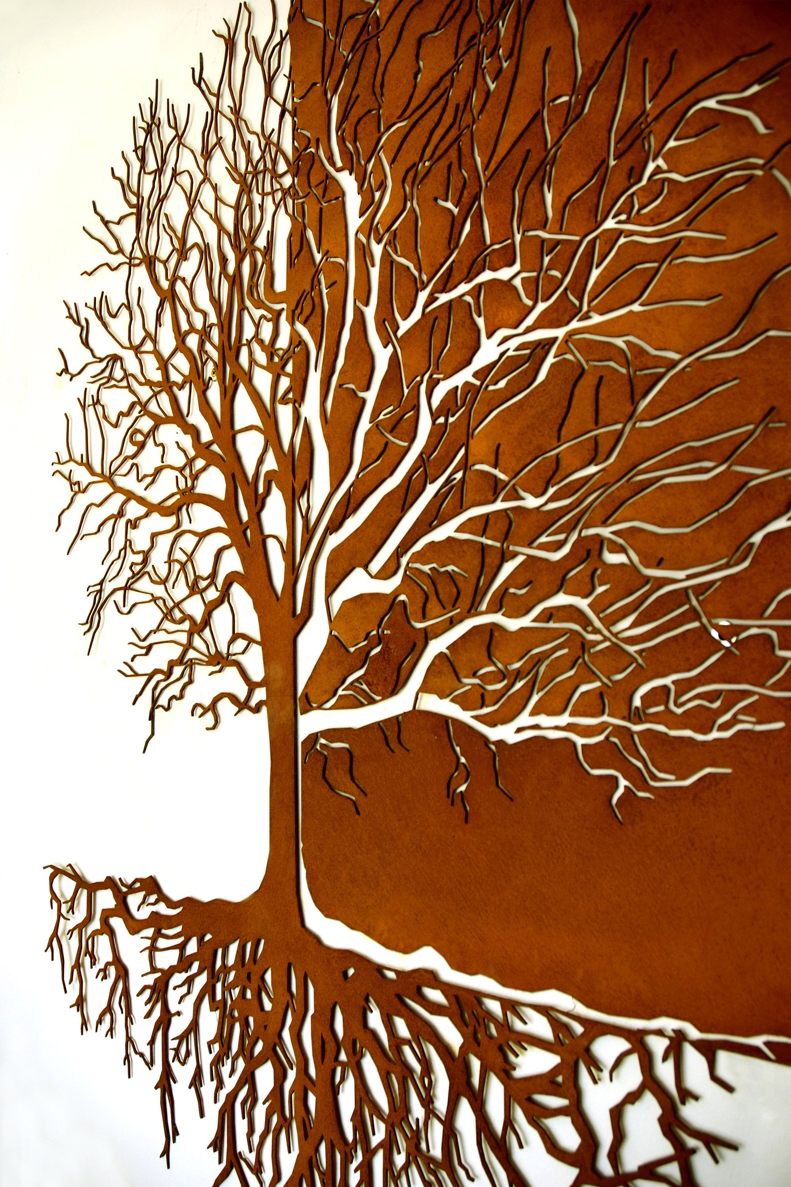 Décoration murale en métal arbre de vie art mural arbre - Etsy France