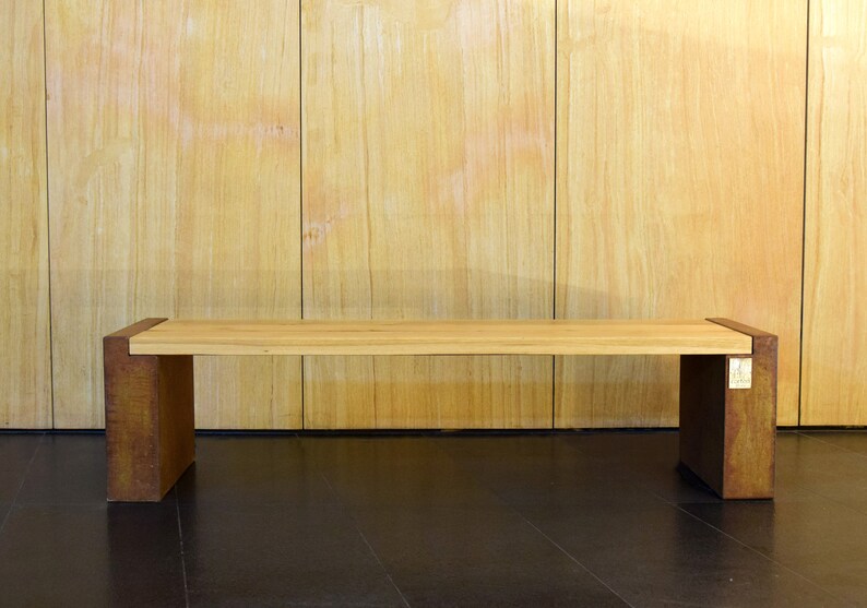 Outdoor Corten Bench. Modern Garden Bench. Bench Made of Steel - Etsy