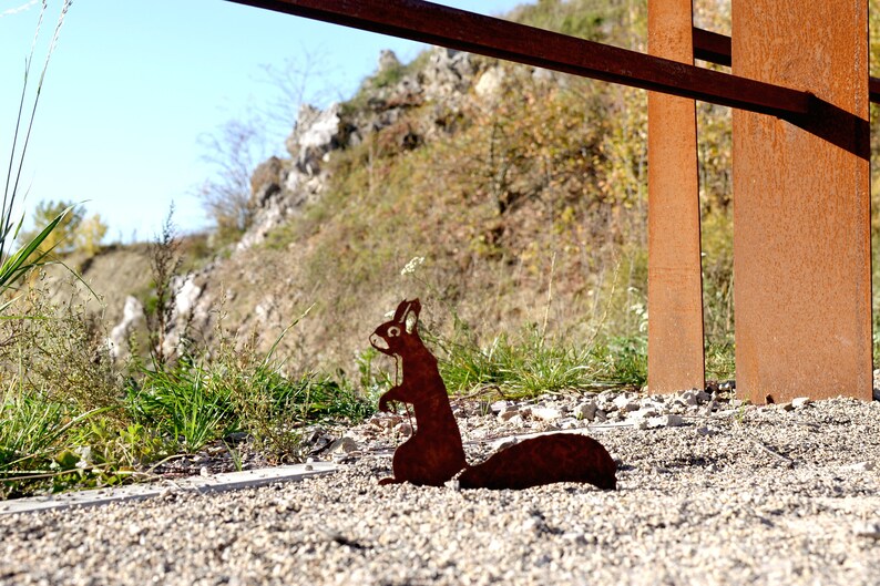 Rusty Metal Squirrel Corten Steel. Garden Yard Decor. Garden | Etsy