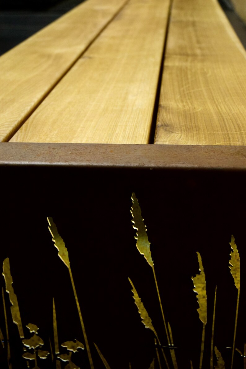 Outdoor Corten Bench. Modern Garden Bench. Bench Made of Steel - Etsy