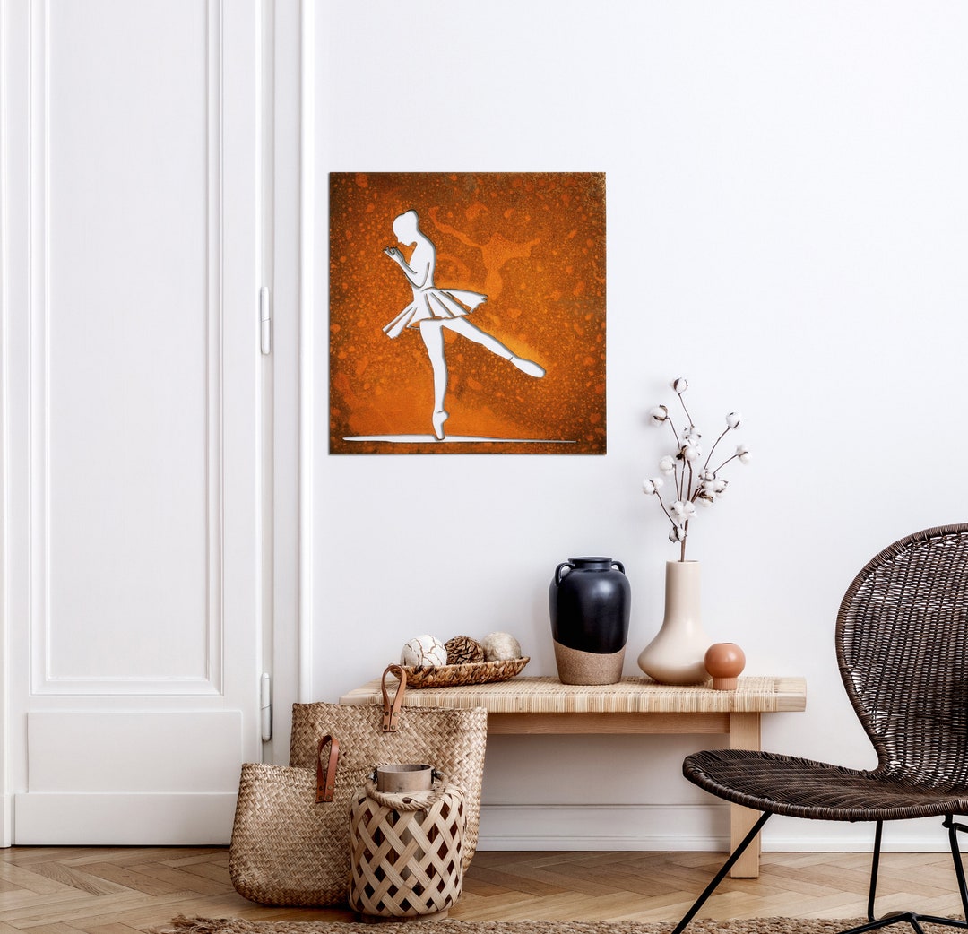 Metal Wall Art. Ballet Dancer. Ballet Wall Decor. Industrial - Etsy