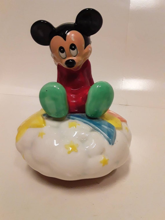 Vintage Mickey Mouse Musical Carousel - Etsy