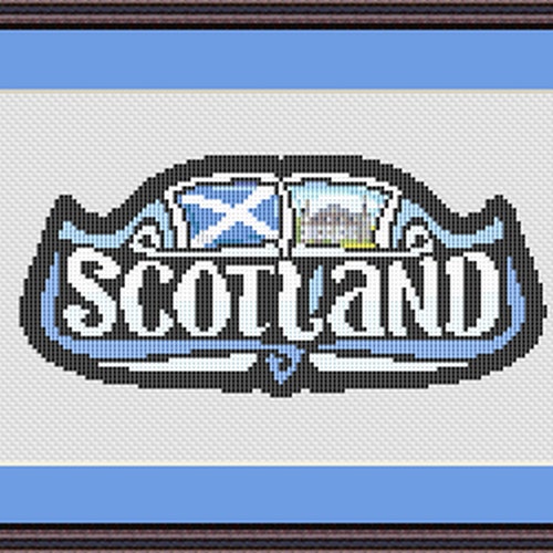 Buy 2 Get 1 Free Scotland Motif Cross Stitch Pattern - Etsy