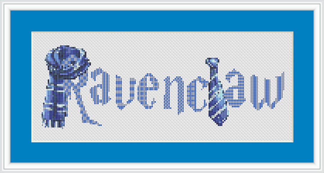 Buy 2 Get 1 Free Ravenclaw Scarf and Tie Cross Stitch Pattern - Etsy