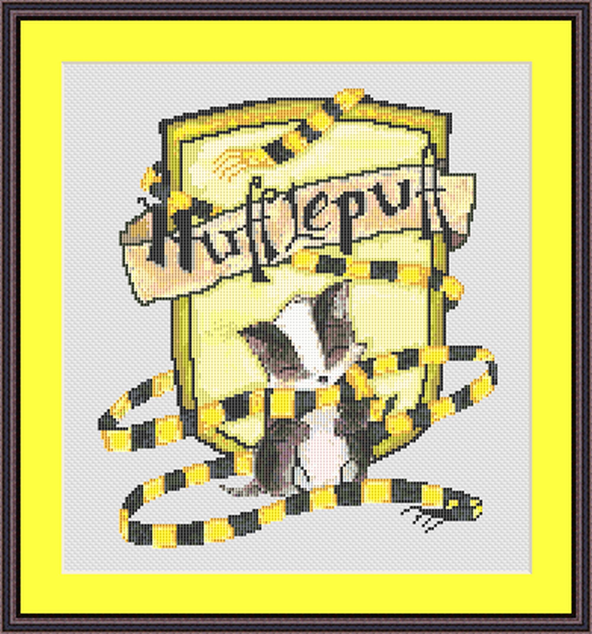 Buy 2 Get 1 Free Cute Hufflepuff Crest Cross Stitch Pattern - Etsy