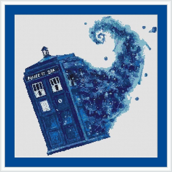 Tardis Cross Stitch - Etsy