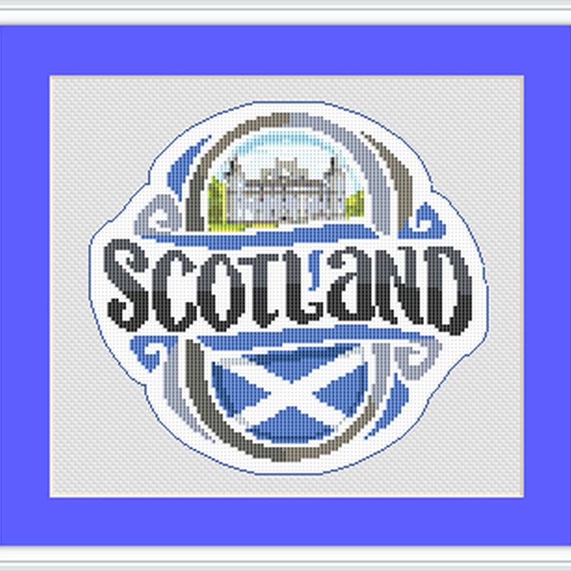 Edinburgh Scotland Cross Stitch Pattern - Etsy