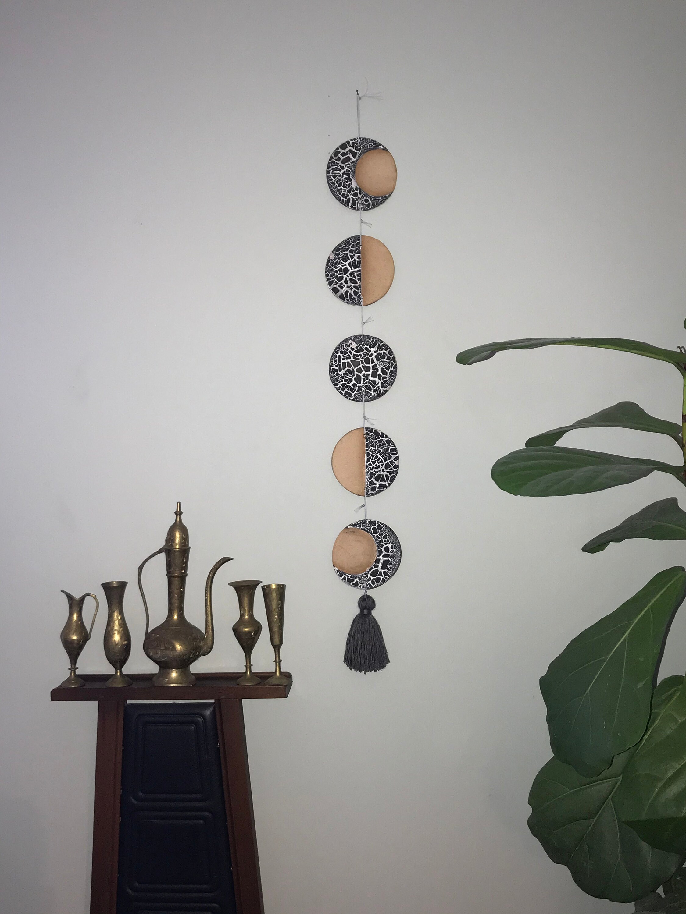 Lunar Phases Ceramic Wall Decor | Etsy