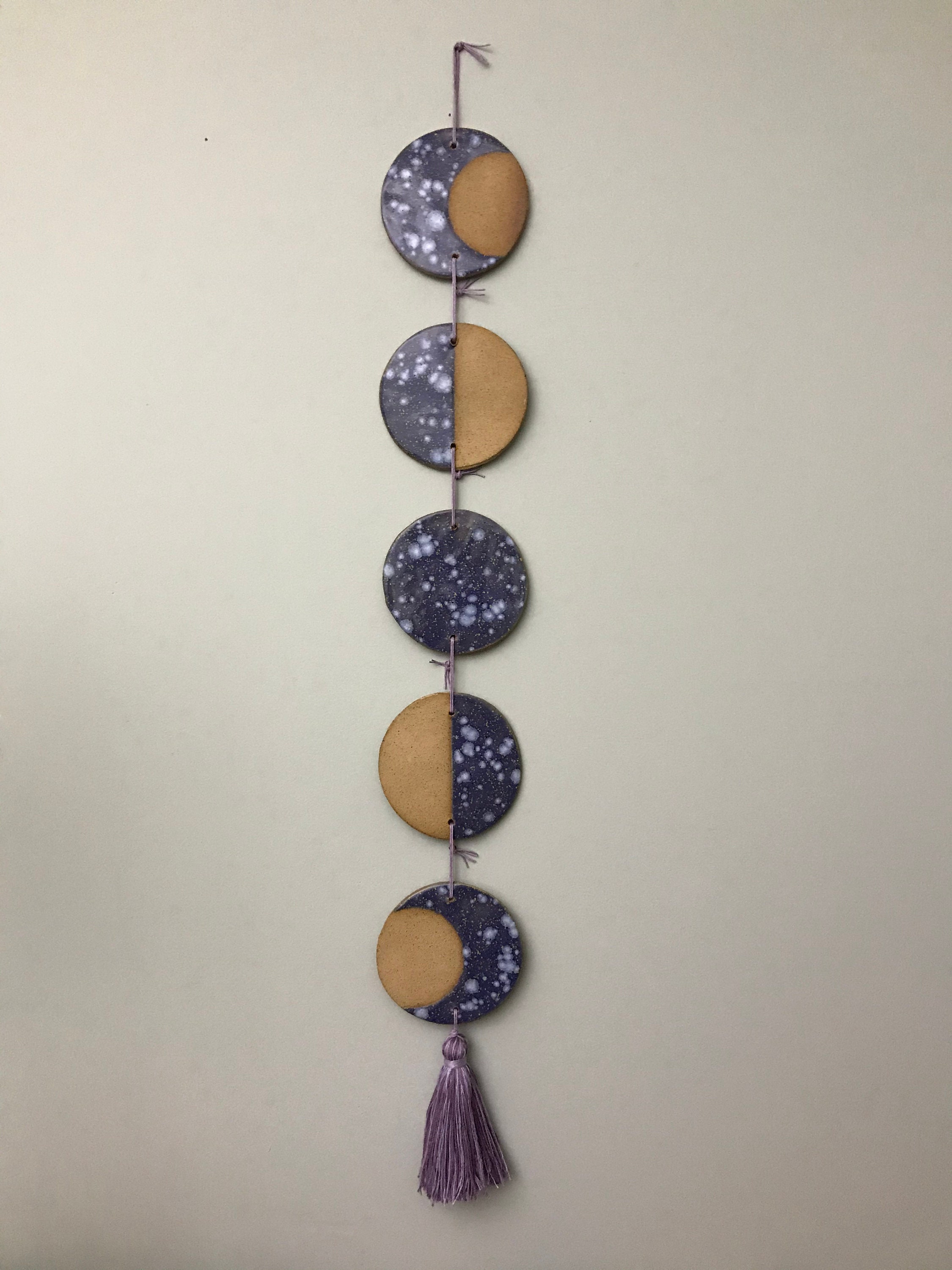 Lunar Phases Ceramic Wall Decor | Etsy
