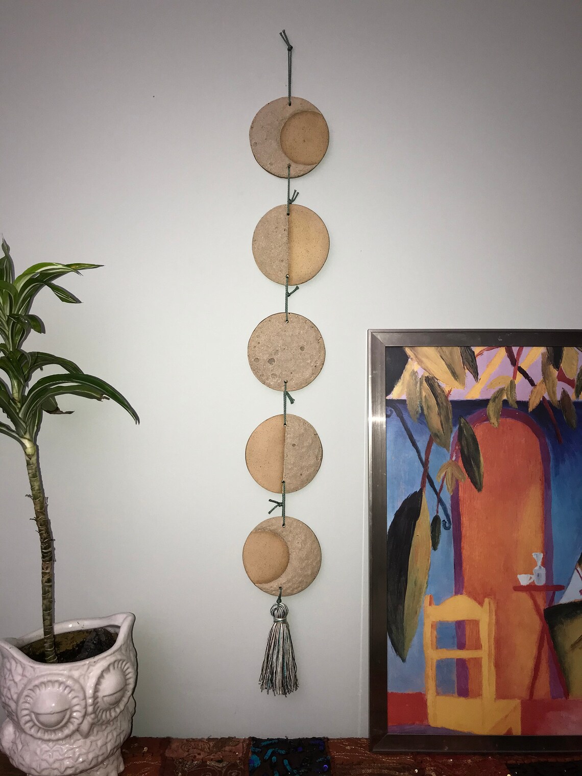 Lunar Phases Ceramic Wall Decor | Etsy