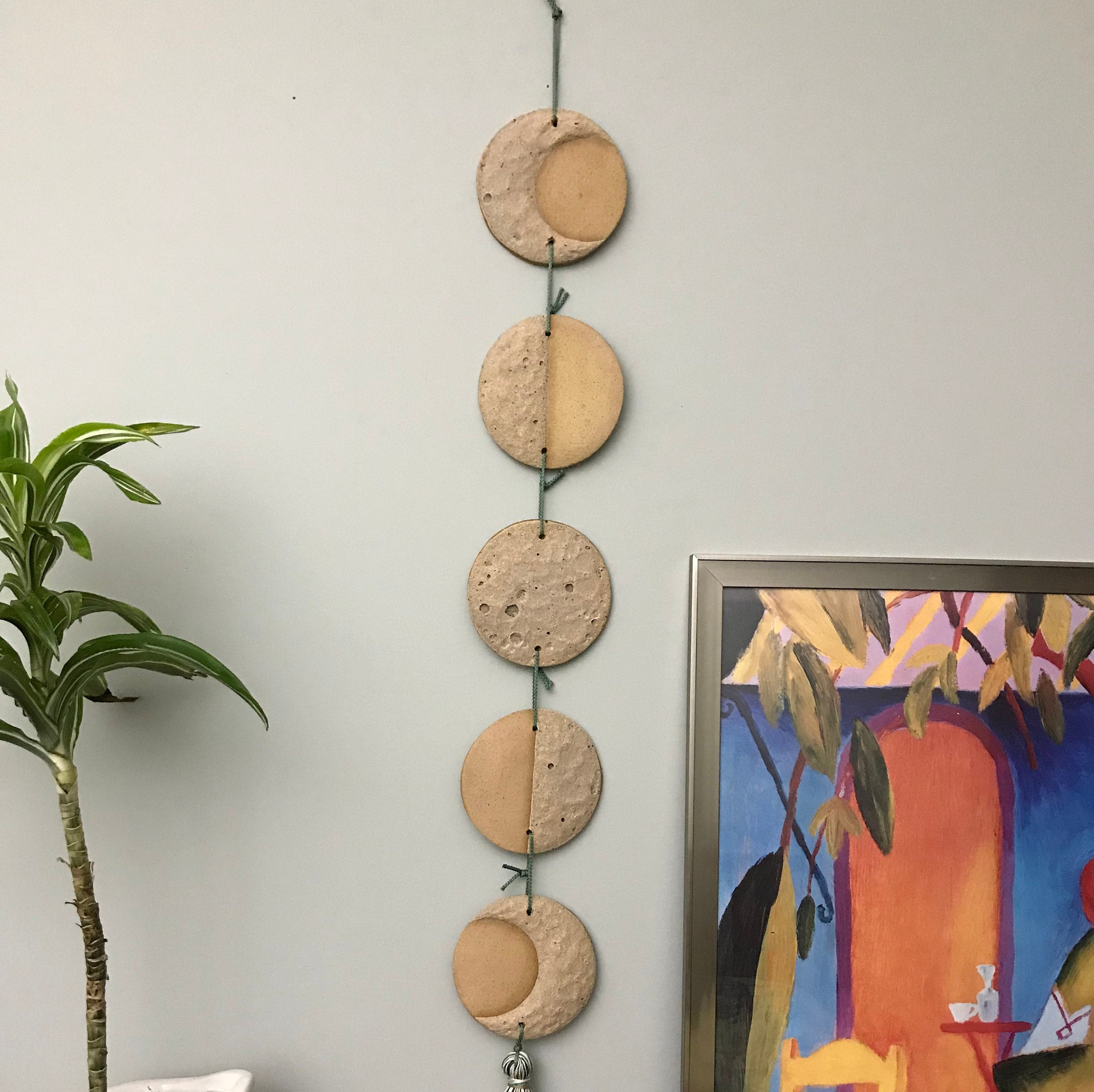 Lunar Phases Ceramic Wall Decor | Etsy