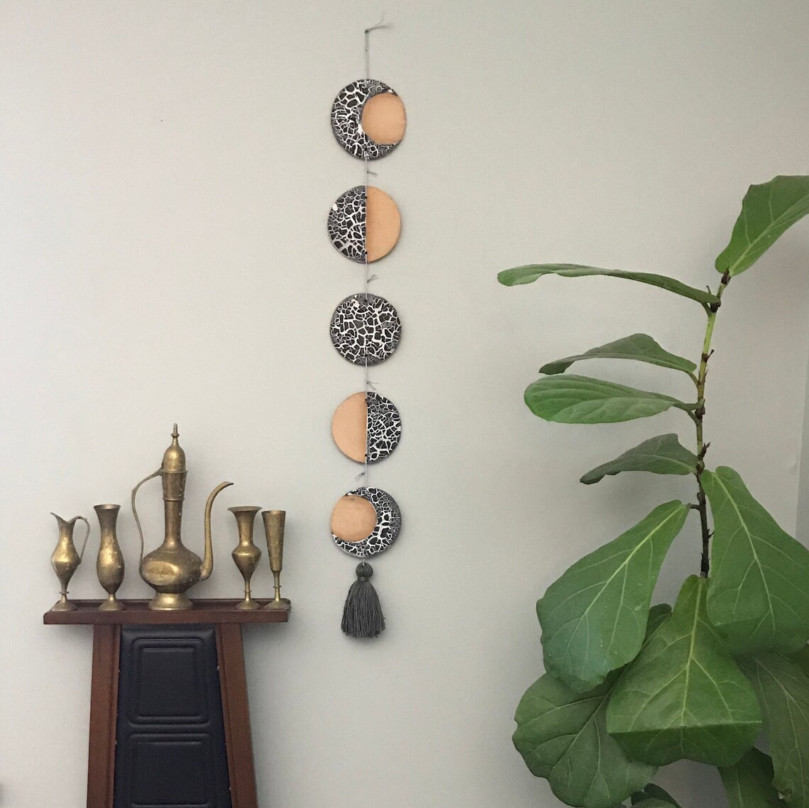 Lunar Phases Ceramic Wall Decor - Etsy