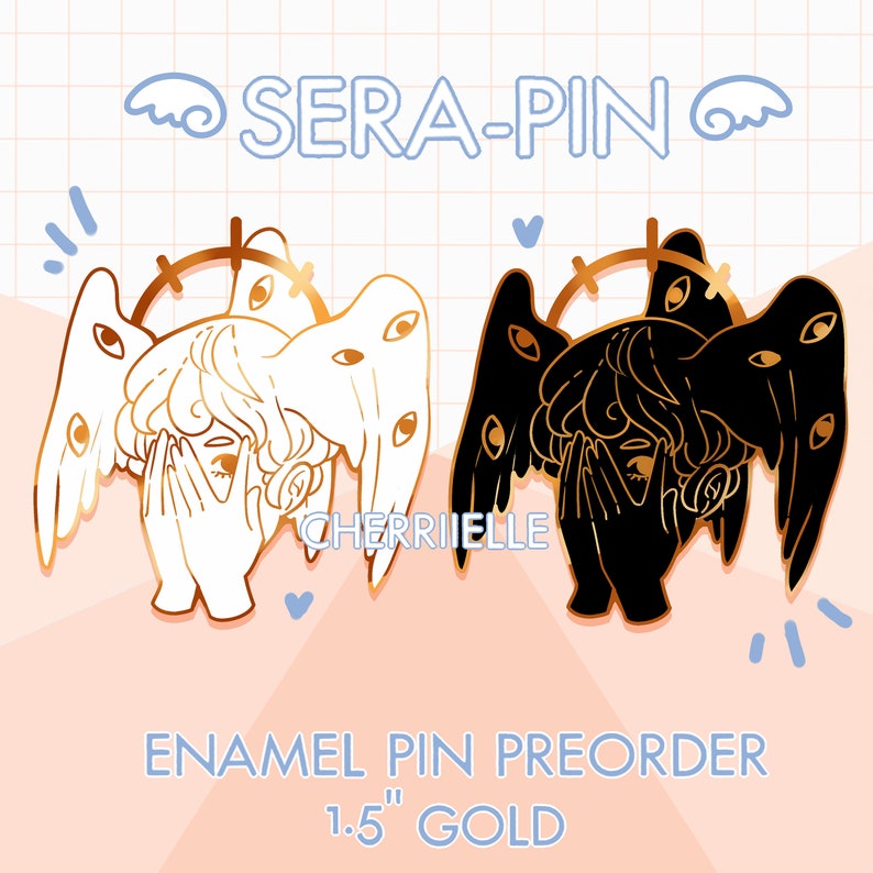 Seraphim Enamel Pin - Etsy