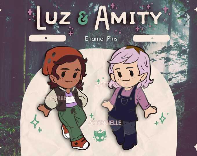 Luz & Amity Chibi Enamel Pins - Etsy