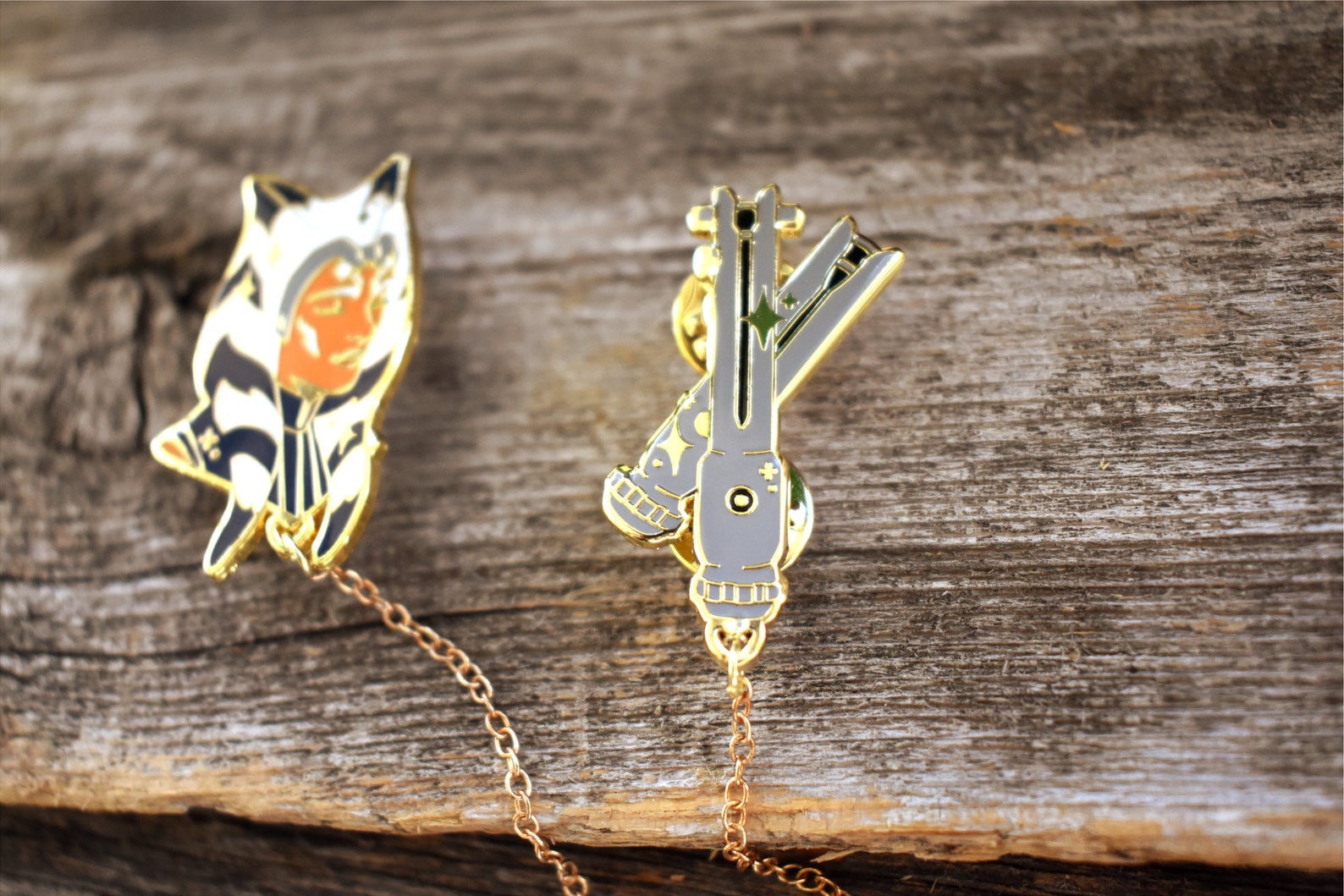 Disaster Trio Enamel Collar Pins - Etsy