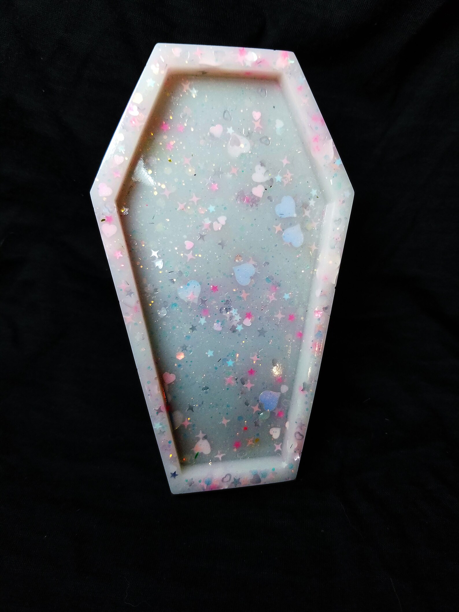 Coffin Tray- Resin Ring Dish- Goth Soap Dish- Pastel Goth Jewelry Tray ...