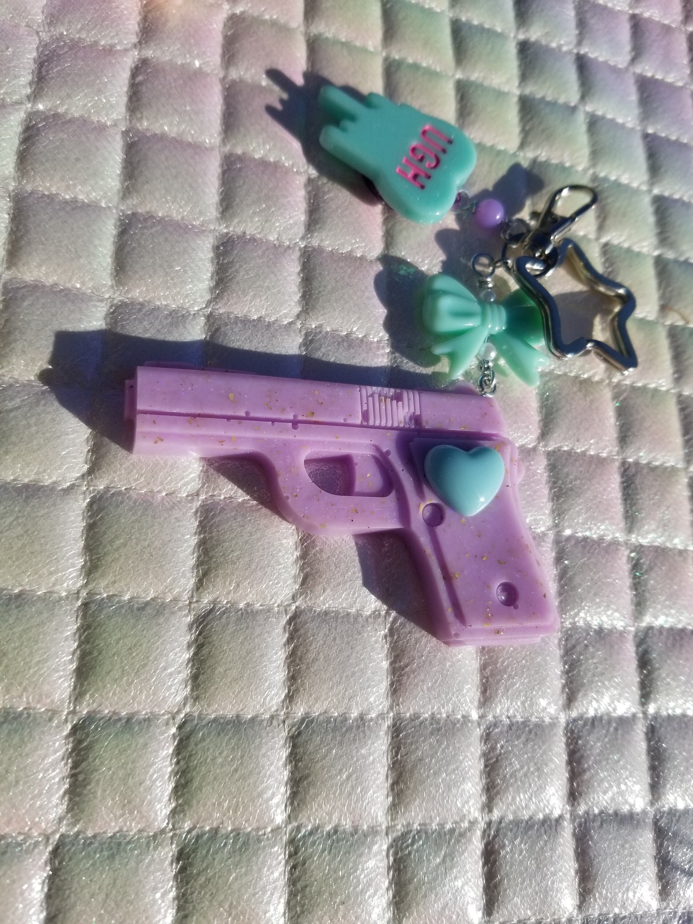 Menhera Gun Keychain Yami Kawaii Ita Bag Charm Pastel Goth - Etsy
