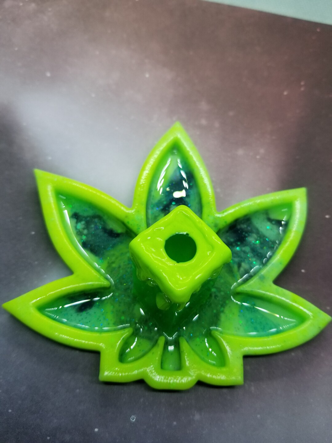 Neon Green Slime Weed Incense Holder Glow in the Dark - Etsy