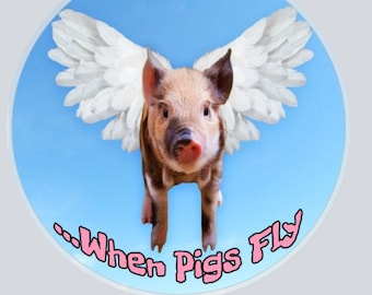 When Pigs Fly Sign - Etsy