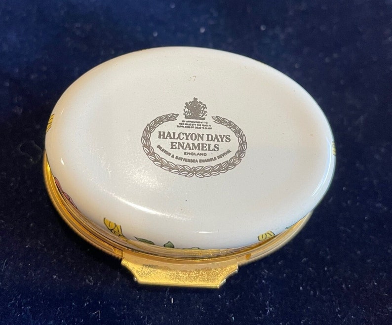 Halcyon Days 1985 Enamel Box - Etsy