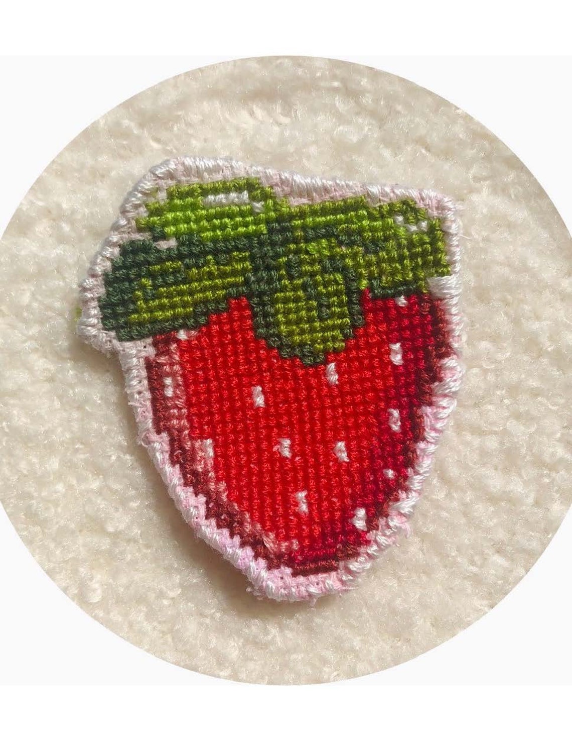 Strawberry Pixel Art Cross Stitch Pattern - Etsy