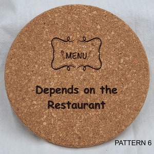 Personalized Laser Engraved Cork Trivet: Funny Kitchen Sayings - Etsy