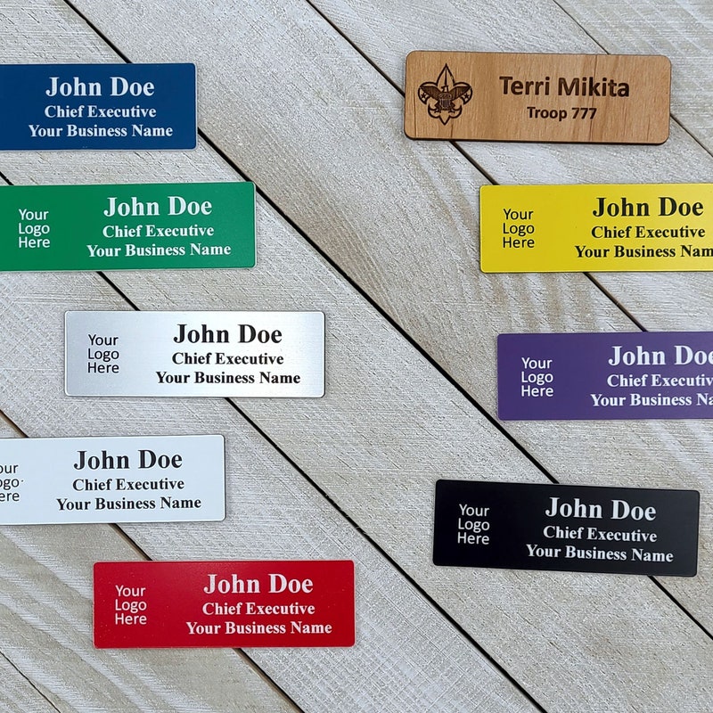 Custom Magnetic Name Tags - Etsy