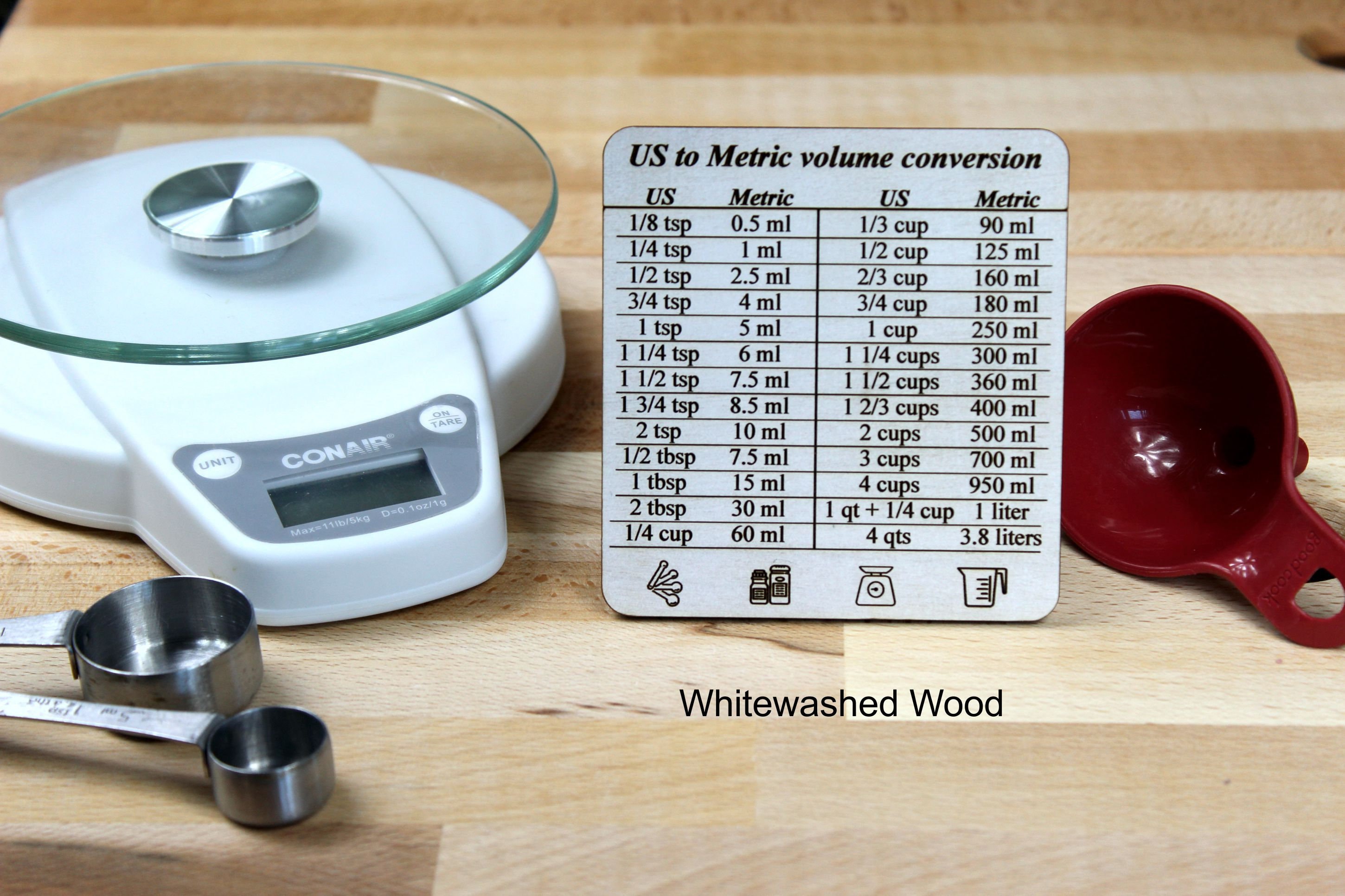 US to Metric Conversion Chart for Baking and Cooking - Etsy