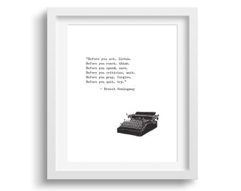 Before You Act Listen | Etsy