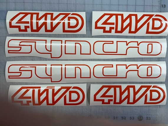 2-syncro Decals and 4-4WD Decals - Etsy
