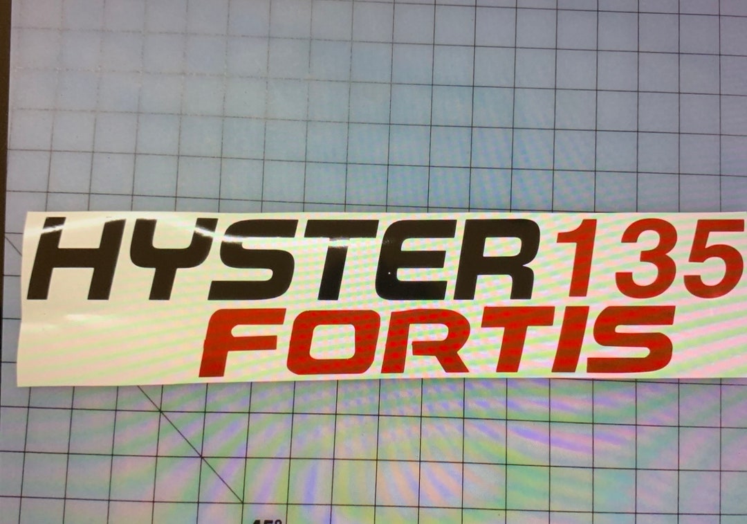 2- Hyster 135 Fortis Forklift Vinyl Decal Sticker - Etsy