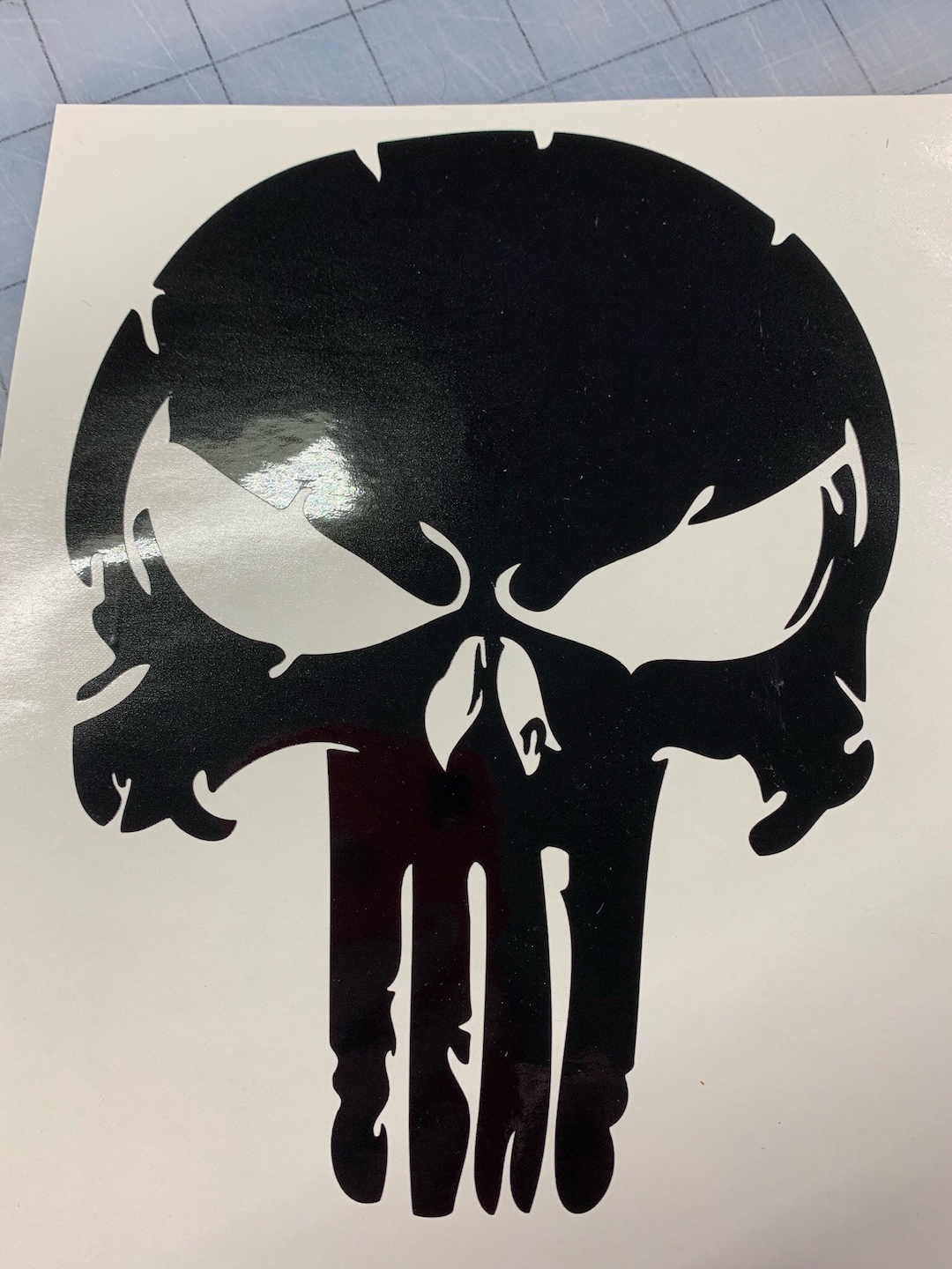 Punisher Skull 12 Inch Decal Sticker Black - Etsy