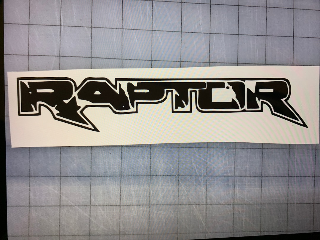 1 Pair Ford Raptor Truck Side Bed Lettering Vinyl Decals Stickers Fits ...