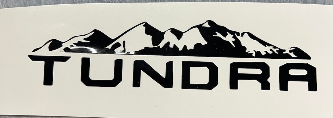 1- Tundra With Mountain Tailgate Decal Sticker - Etsy