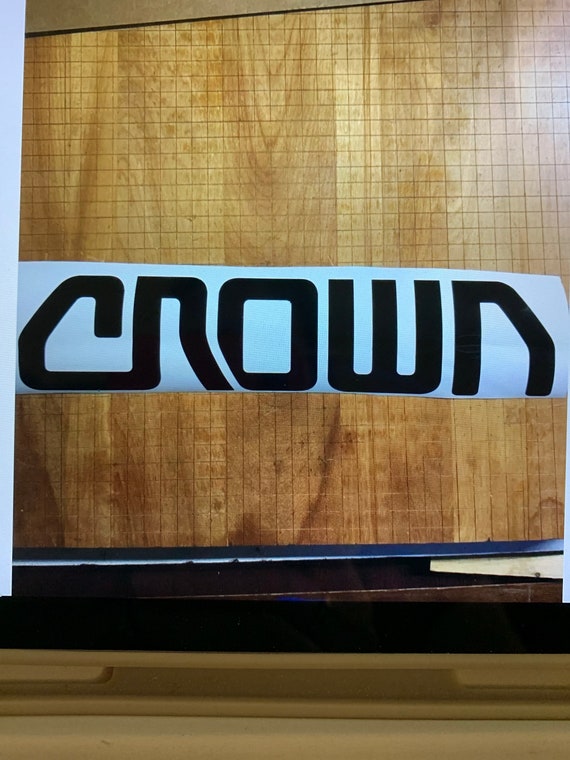 Set of 2 Crown Forklift Decals Black Vinyl Decal Stickers 9x2 | Etsy