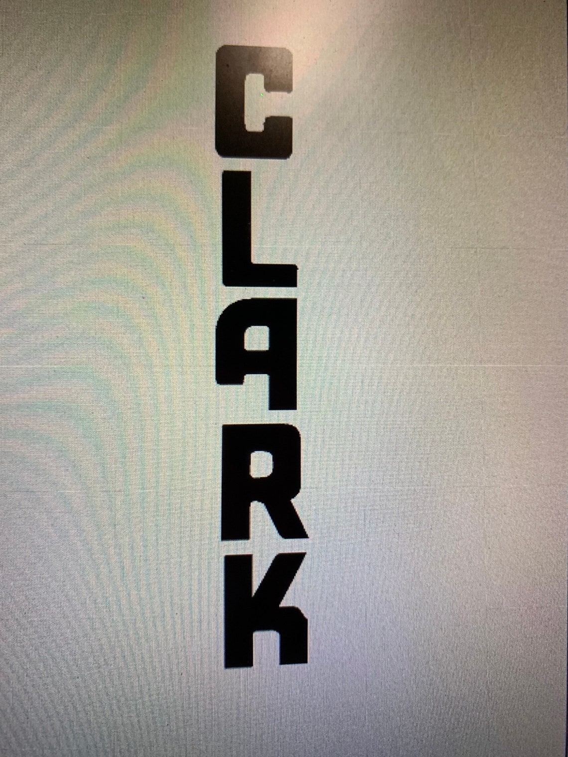Set of White,black,or Green Clark Forklift Vertical Decals 20 Inches - Etsy