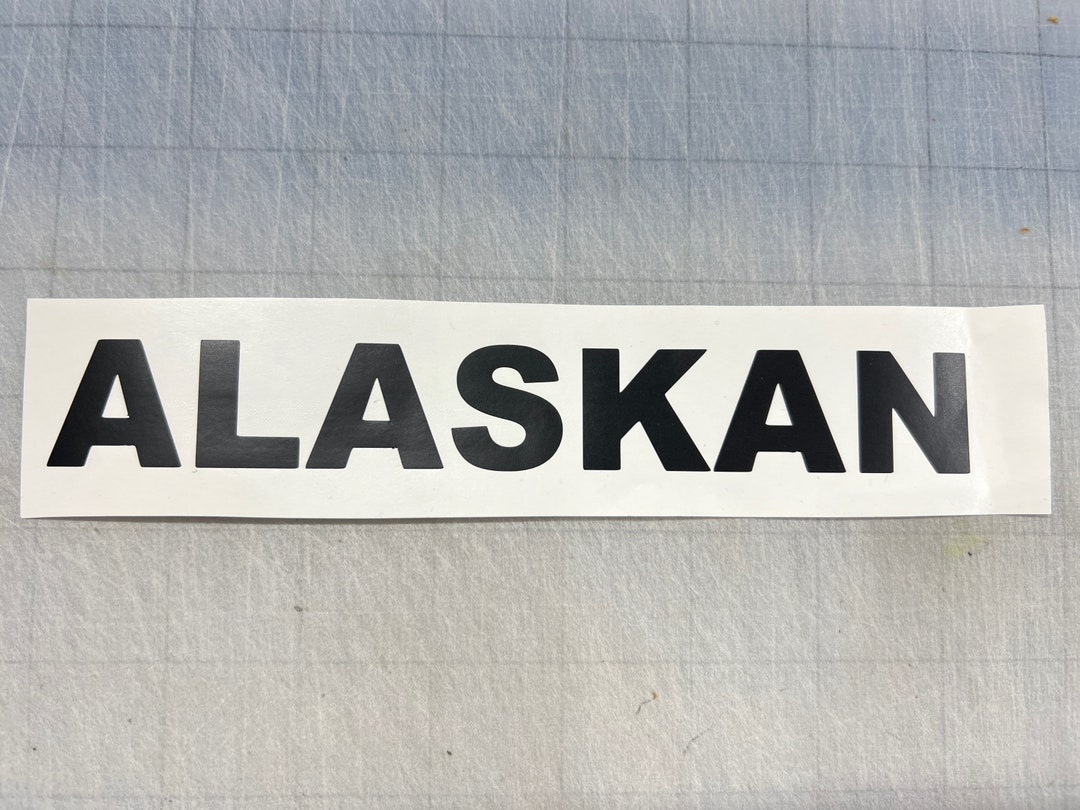 1- Set of Chevy Silverado Truck Alaskan Word Decal Sticker - Etsy