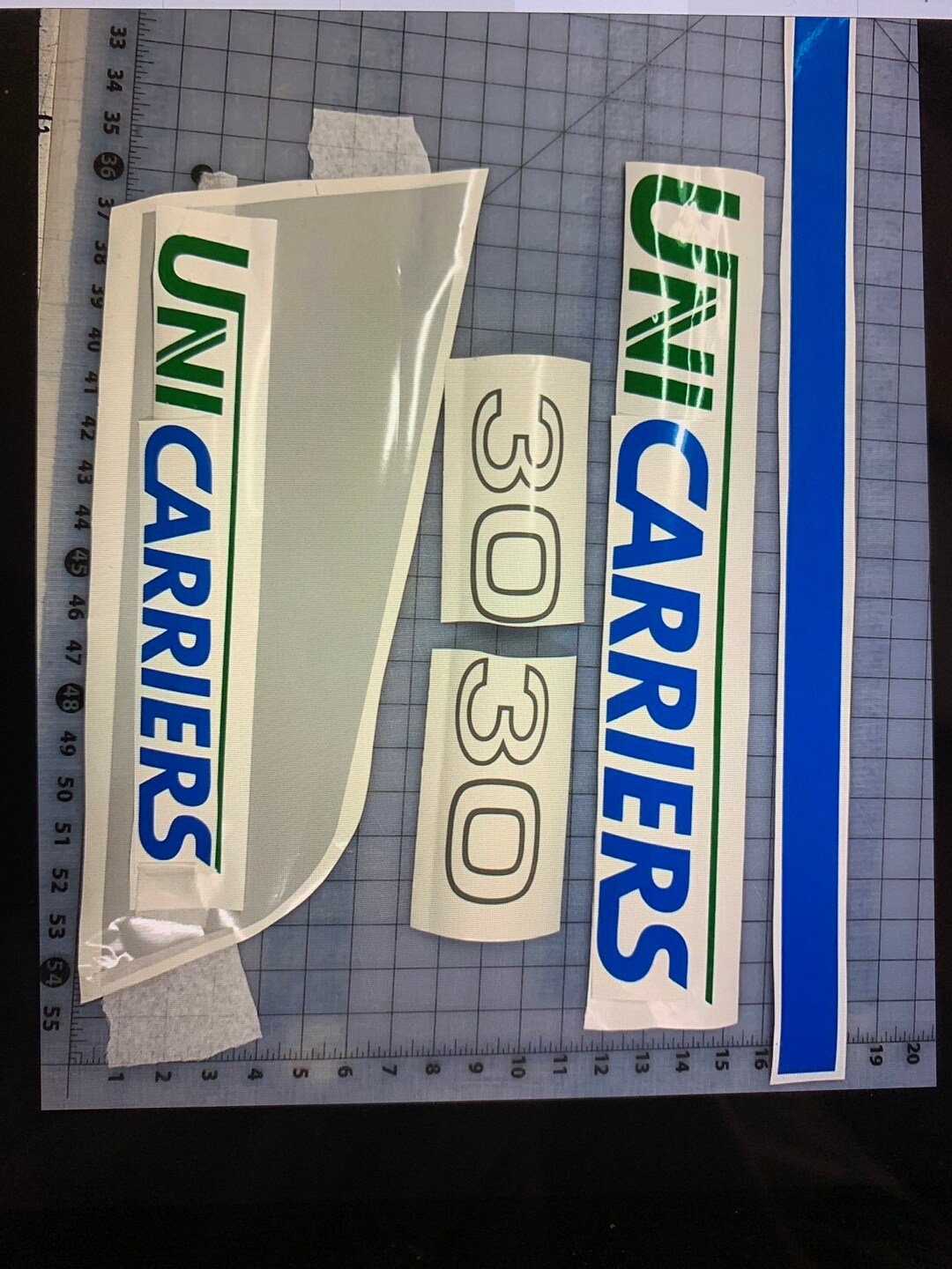 1- Complete Set of Unicarriers Cf30 Forklift Vinyl Decal Stickers - Etsy