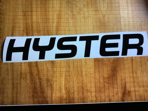 Set of 2 14 X 2.2 Hyster Forklift Decals Side Hood | Etsy