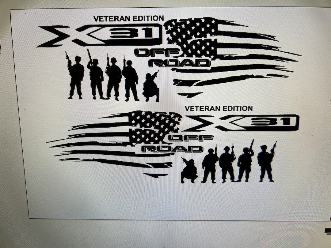 1- Set X31 off Road Veteran Edition Decal Stickers - Etsy