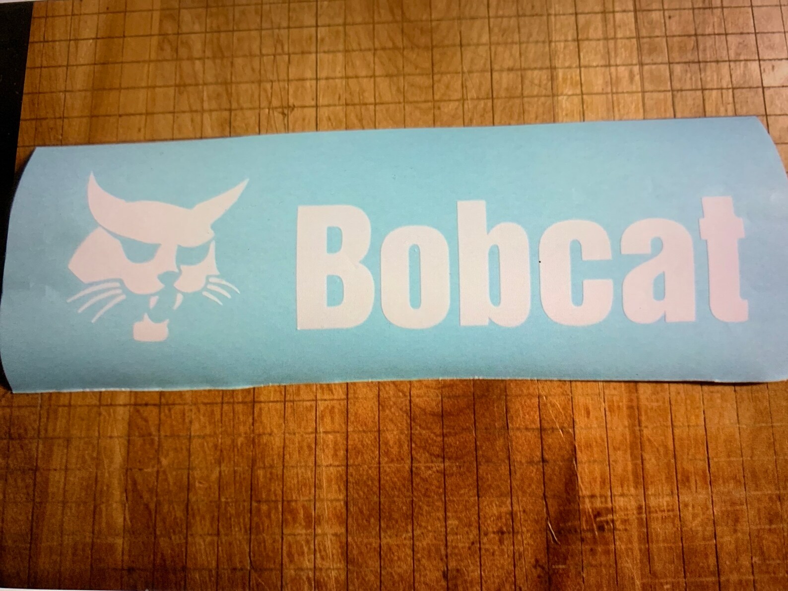 Bobcat Back Door White Decal 9” X 30” Sticker Skid Steer 751 753 763 ...